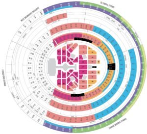 MCG Seating Map with Seat Numbers and Rows, MCG Seating Plan