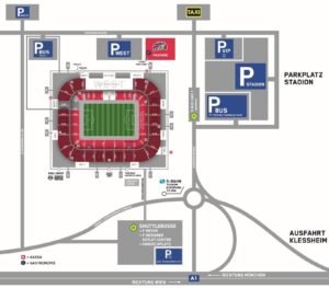 Red Bull Arena Seating Plan with Seat Numbers and Rows