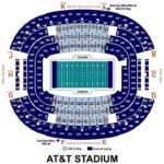AT&T Stadium Seating Chart with Seat Numbers and Rows - Cowboys Stadium