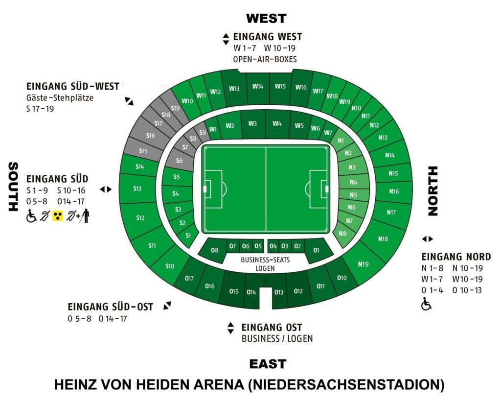 Stadion Hannover Sitzplan