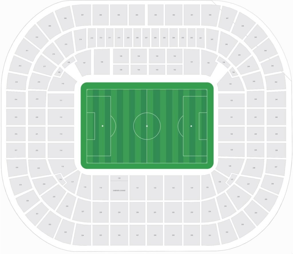 Allianz Arena Seating Plan with Seat Numbers, Bayern Munich FC Map
