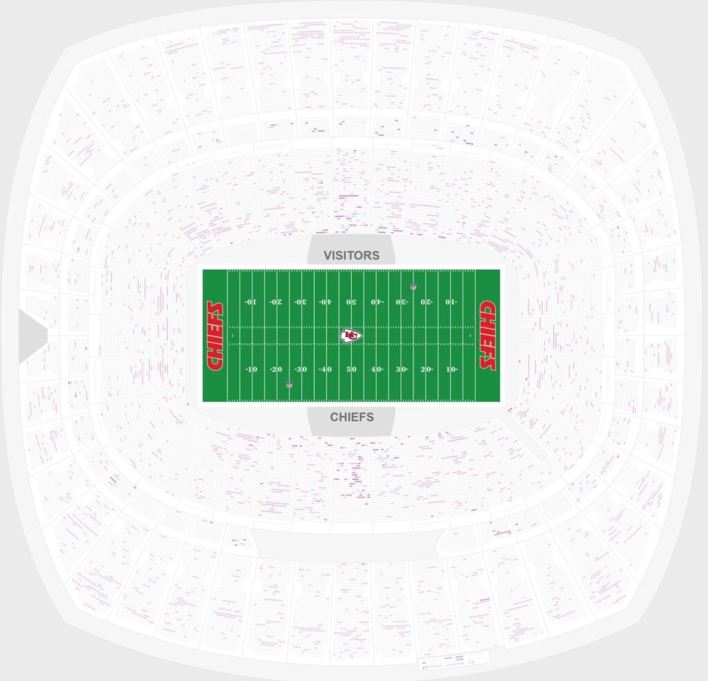 Arrowhead Stadium Seating Chart with Seat Numbers - Best Seats, Events