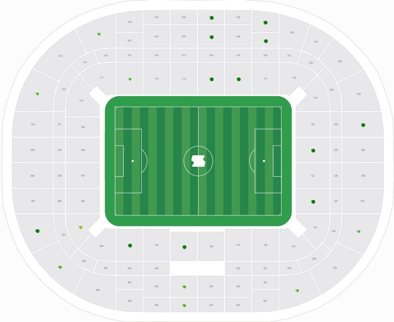 San Mamés Seating Map with Rows and Seat Numbers, Athletic Bilbao Map