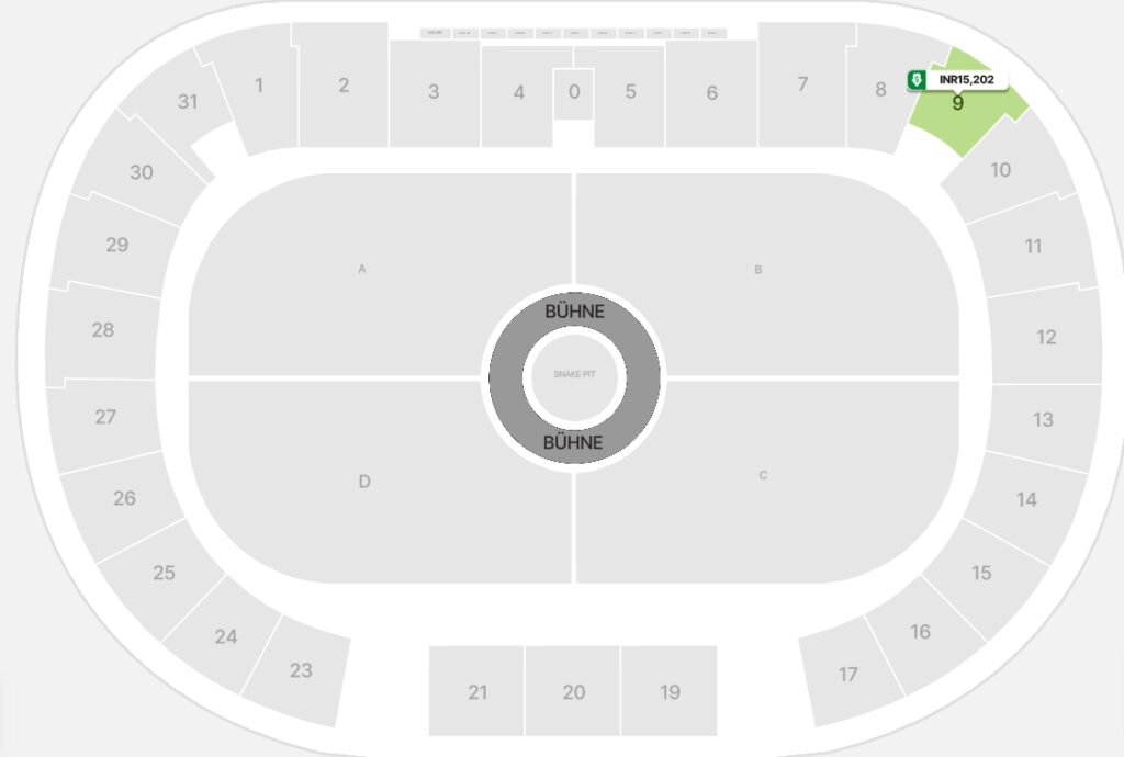Letzigrund Stadium Seating Plan with Seat Numbers and Rows - Letzi