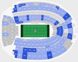 Ohio Stadium Seating Chart with Rows and Seat Numbers