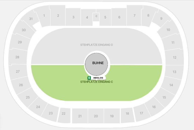 Letzigrund Stadium Seating Plan with Seat Numbers and Rows - Letzi