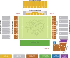 WIN Stadium Seating Plan with Seat Numbers - Best Seats, Parking, Events