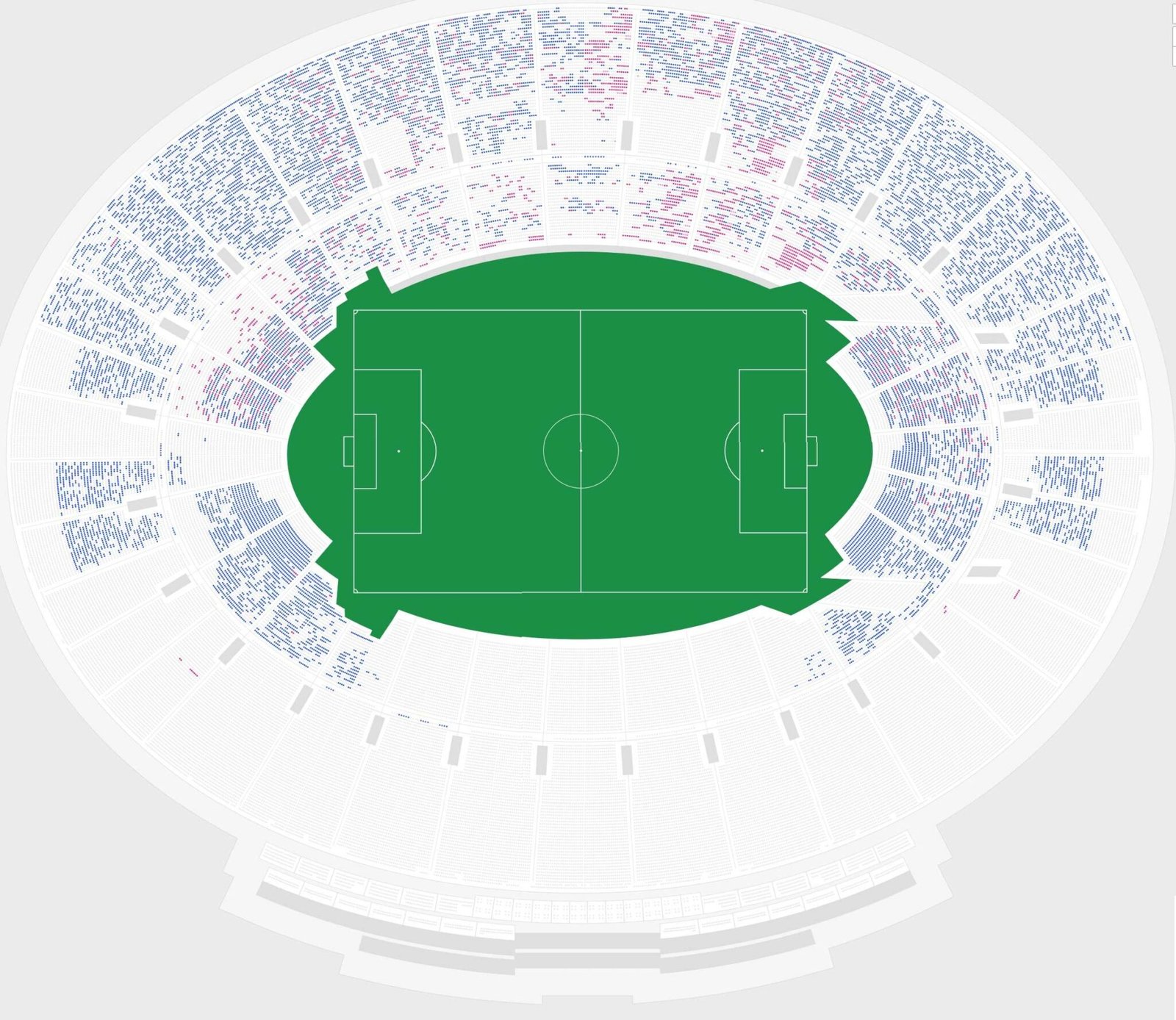 Rose Bowl Stadium Seating Chart with Seat Numbers and Rows, Events 2026