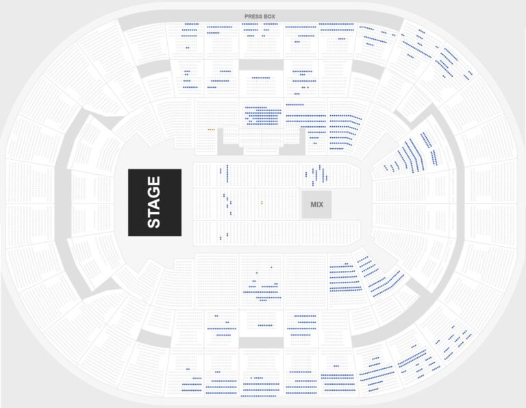 Capital One Arena Seating Chart with Seat Numbers and Rows