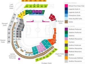 Citi Field Seating Chart with Seat Numbers and Rows, New York Mets Seat Map