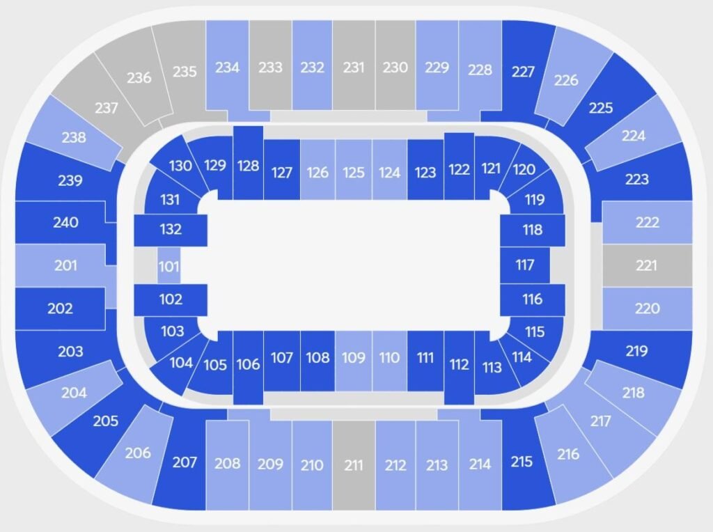 First Horizon Coliseum Seating Chart with Seat Numbers and Rows