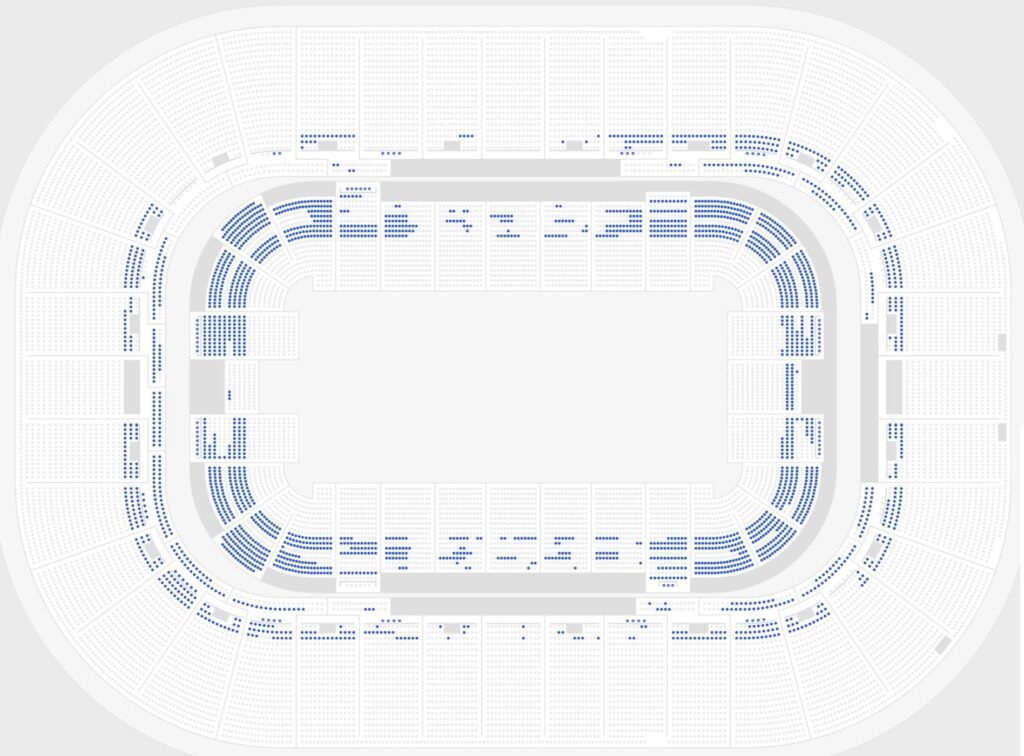 First Horizon Coliseum Seating Chart with Seat Numbers and Rows