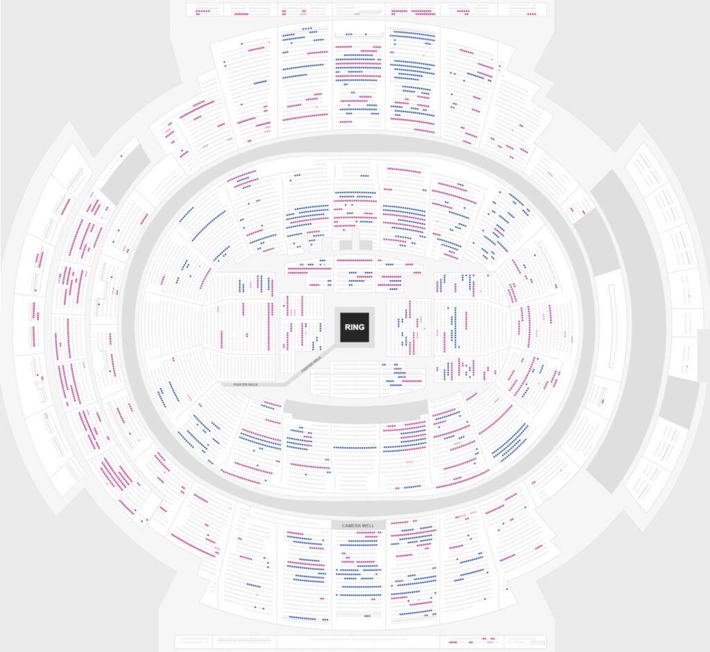 Madison Square Garden Seating Chart with Seat Numbers and Rows