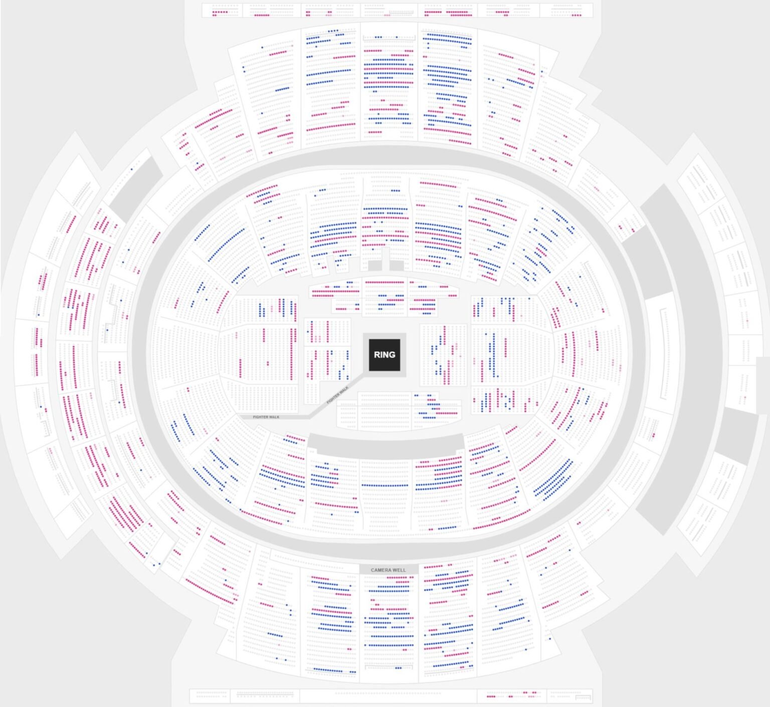Madison Square Garden Seating Chart with Seat Numbers and Rows