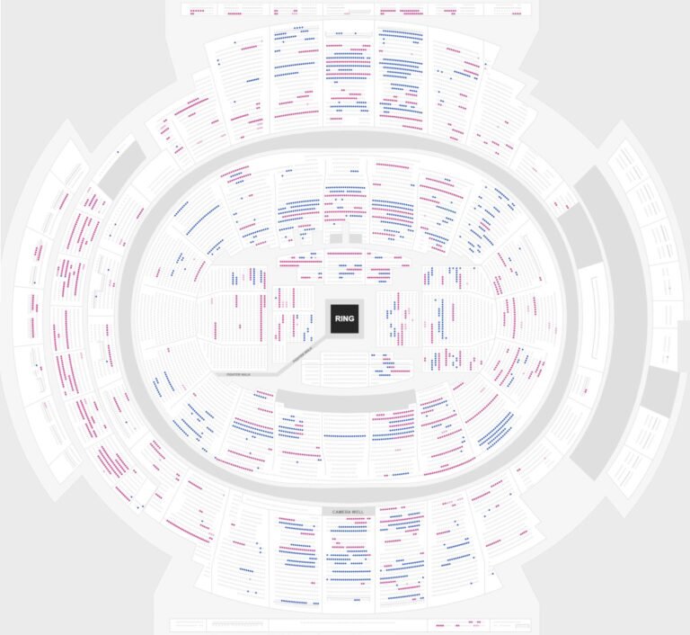 Madison Square Garden Seating Chart with Seat Numbers and Rows