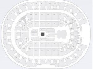 Rocket Arena Seating Chart with Seat Numbers and Rows
