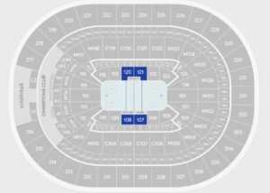 Rocket Arena Seating Chart with Seat Numbers and Rows
