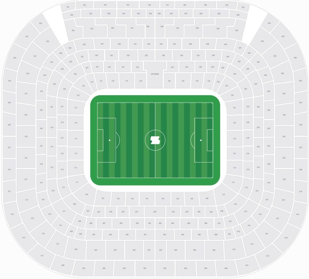 Estadio Santiago Bernabéu Seating Chart with Seat Numbers - Best Seats