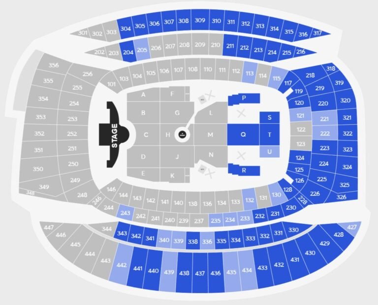 Soldier Field Seating Chart with Seat Numbers and Rows