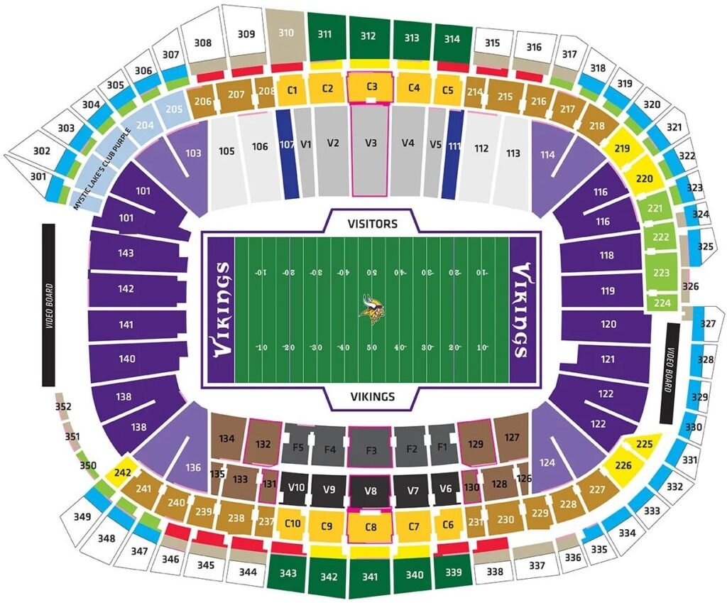 Terrific Map Of Us Bank Stadium Images