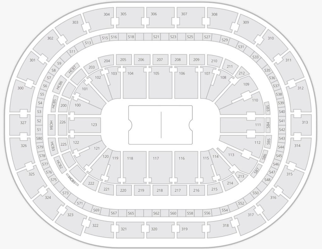 KeyBank Center Seating Chart with Seat Numbers and Rows