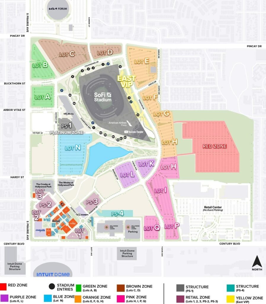 SoFi Stadium Seating Chart with Seat Numbers - Best Seats, Events