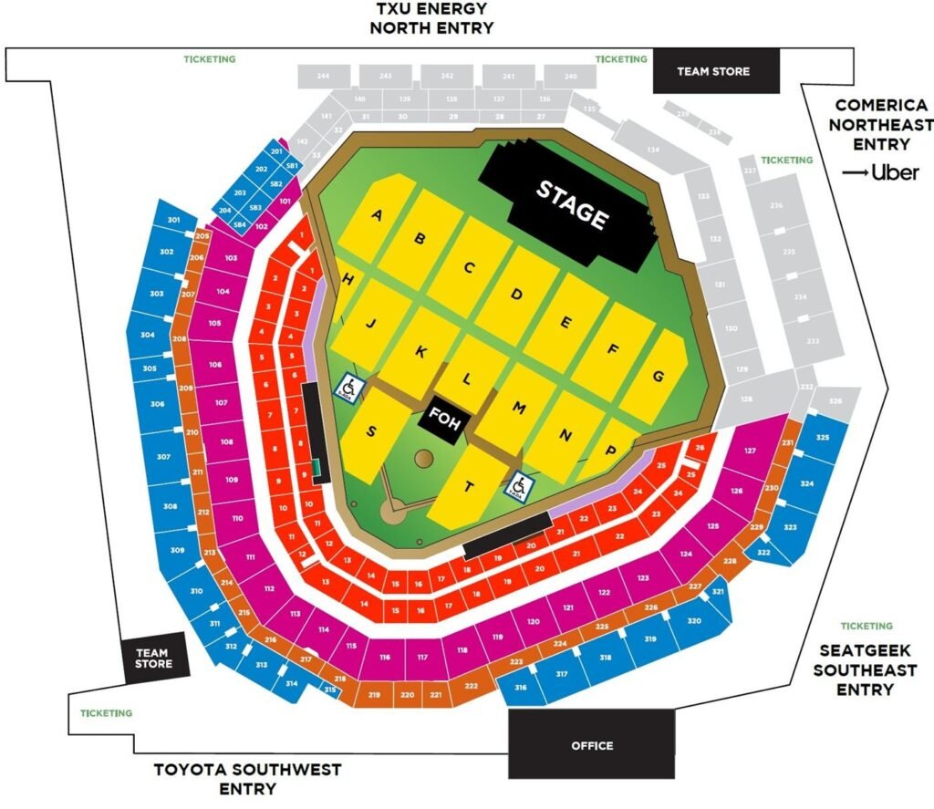 Bruno Mars Globe Life Field Concert Seating Chart, Best Seats, Parking