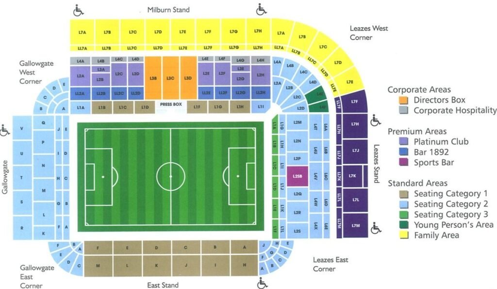 St James' Park Seating Plan, Best Seats, Parking Map, Events 2026